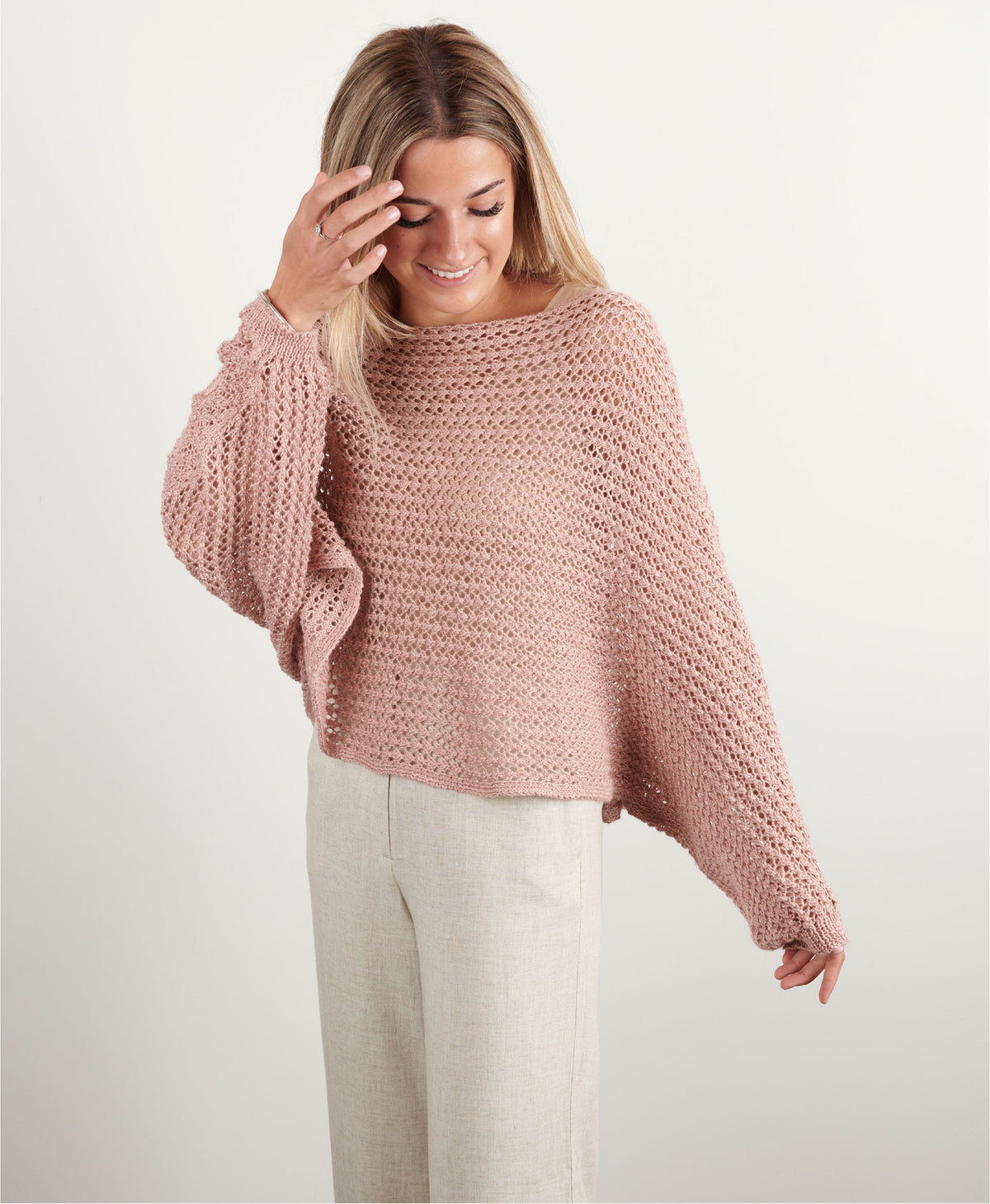 FREE Linen Blend Throw Over Top Pattern - Fusion Luxurious Yarn – Woolworx