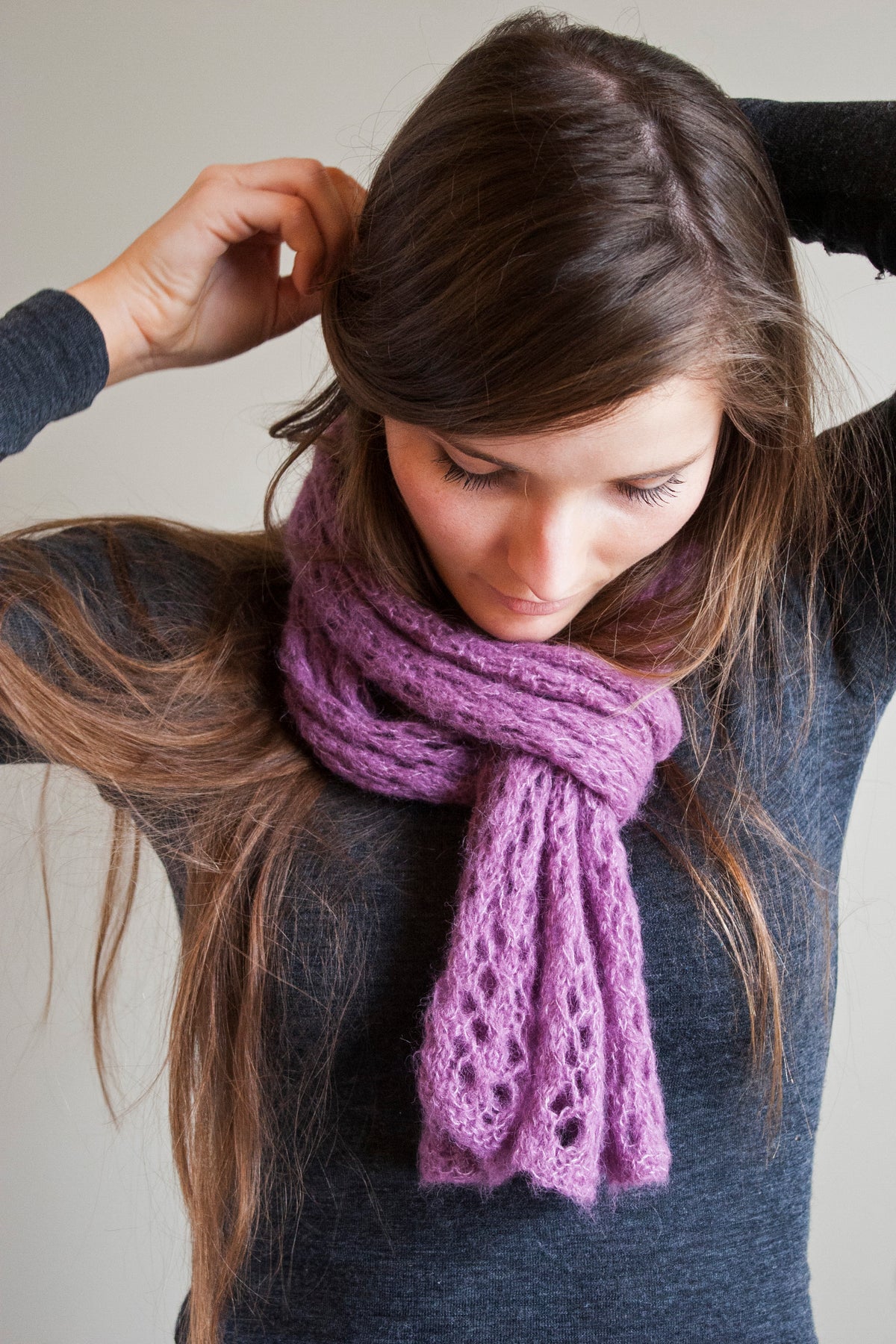 Free Knitting Pattern Download - Alpaca Suri Silk Simple Scarf/Shawl ...