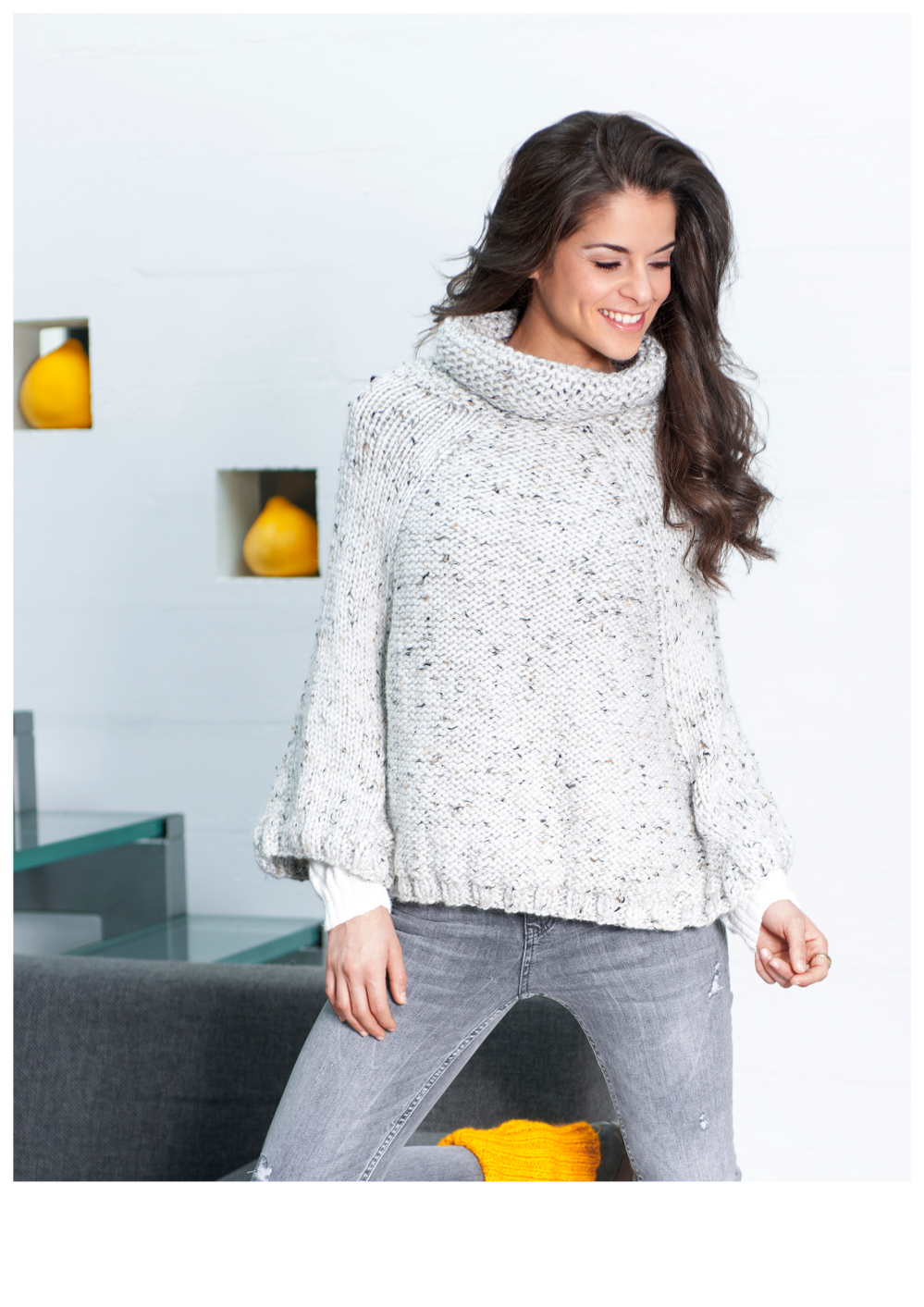 FREE Poncho Sweater Knitting Pattern – Woolworx