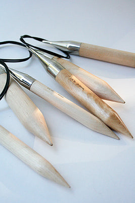 Jumbo Birch Interchangeable Circular Knitting Needle Tips – Woolworx